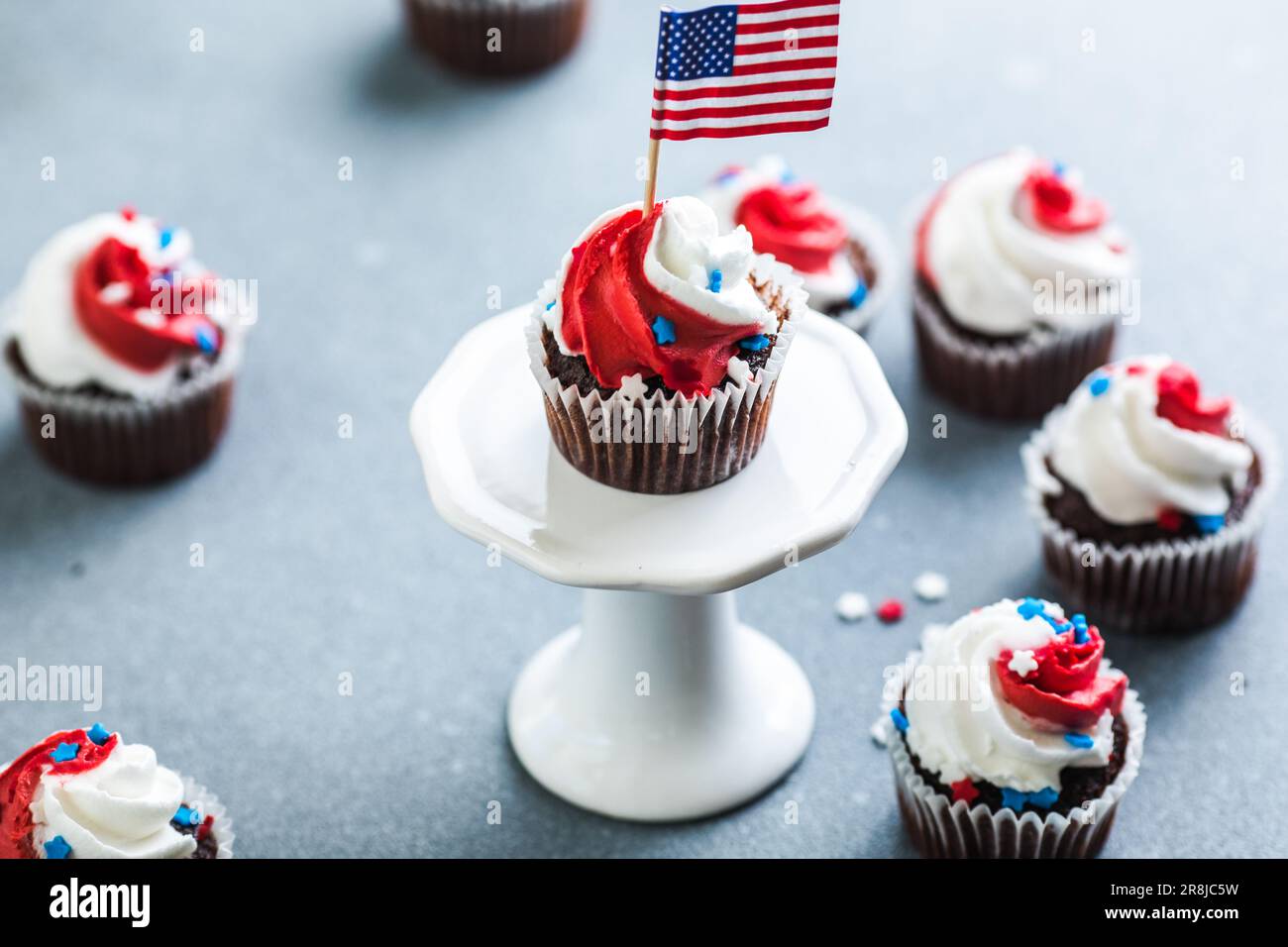 Independence Day Fourth of July USA American patriotic party with ...