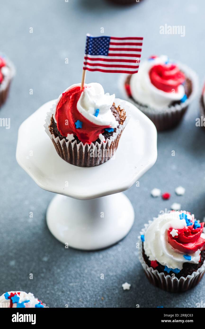 Independence Day Fourth of July USA American patriotic party with ...