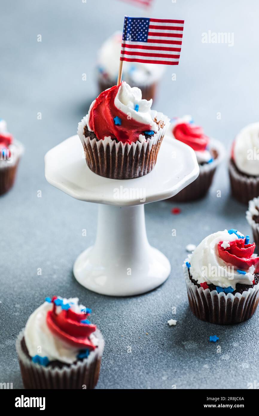 Independence Day Fourth of July USA American patriotic party with ...