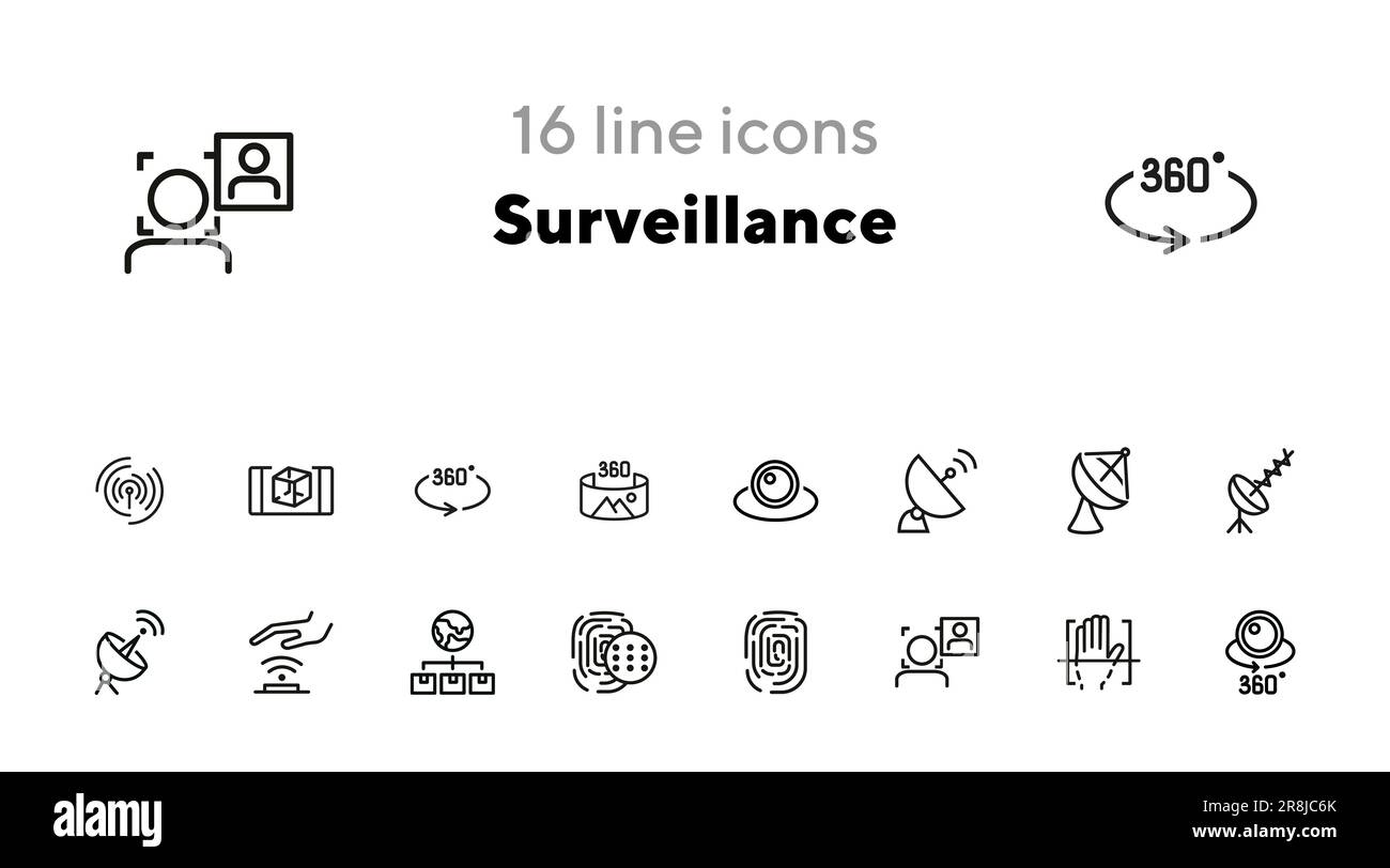 Biometric surveillance Cut Out Stock Images & Pictures - Alamy