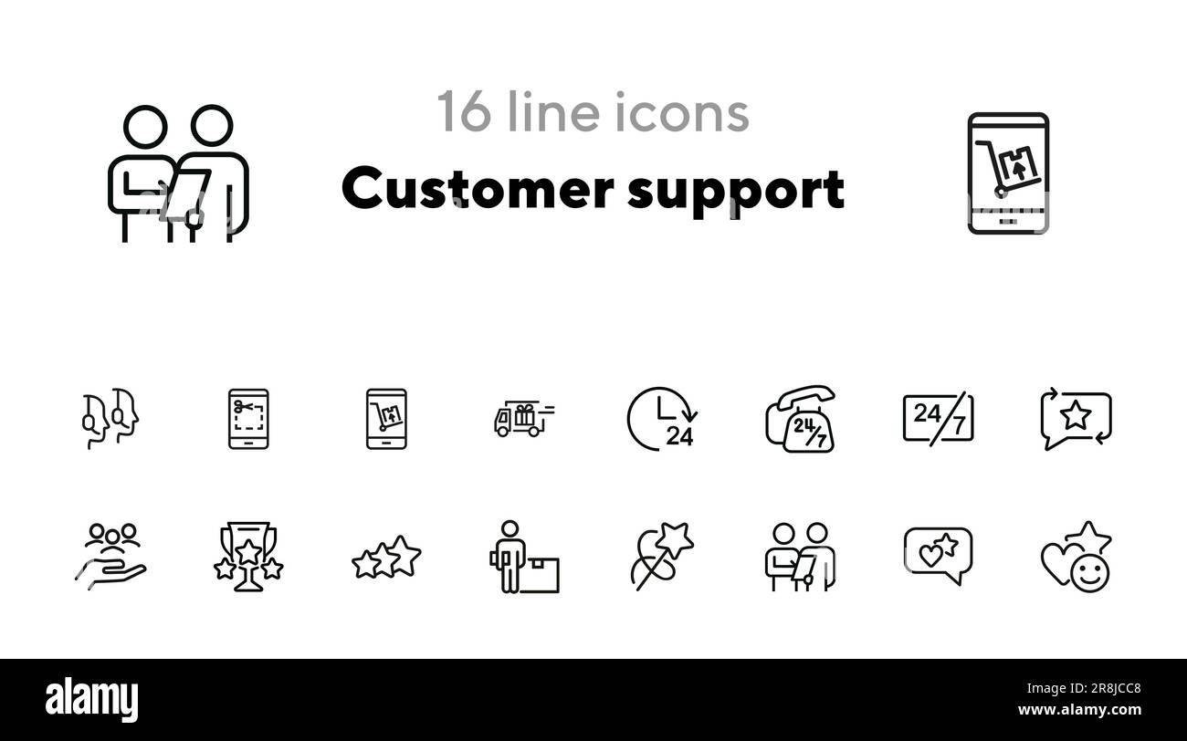 Star customer icon outline Stock Vector Images - Alamy