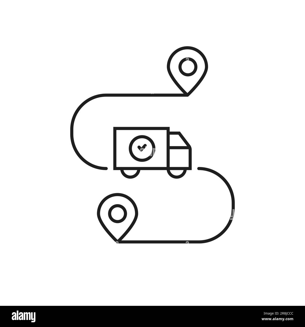 delivery of goods on time linear icon Stock Vector Image & Art - Alamy