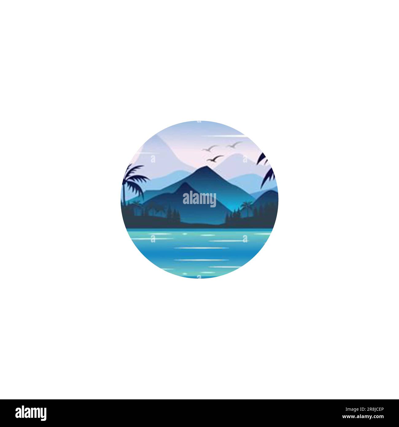 Beautiful vector landscape illustration Stock Vector Image & Art - Alamy