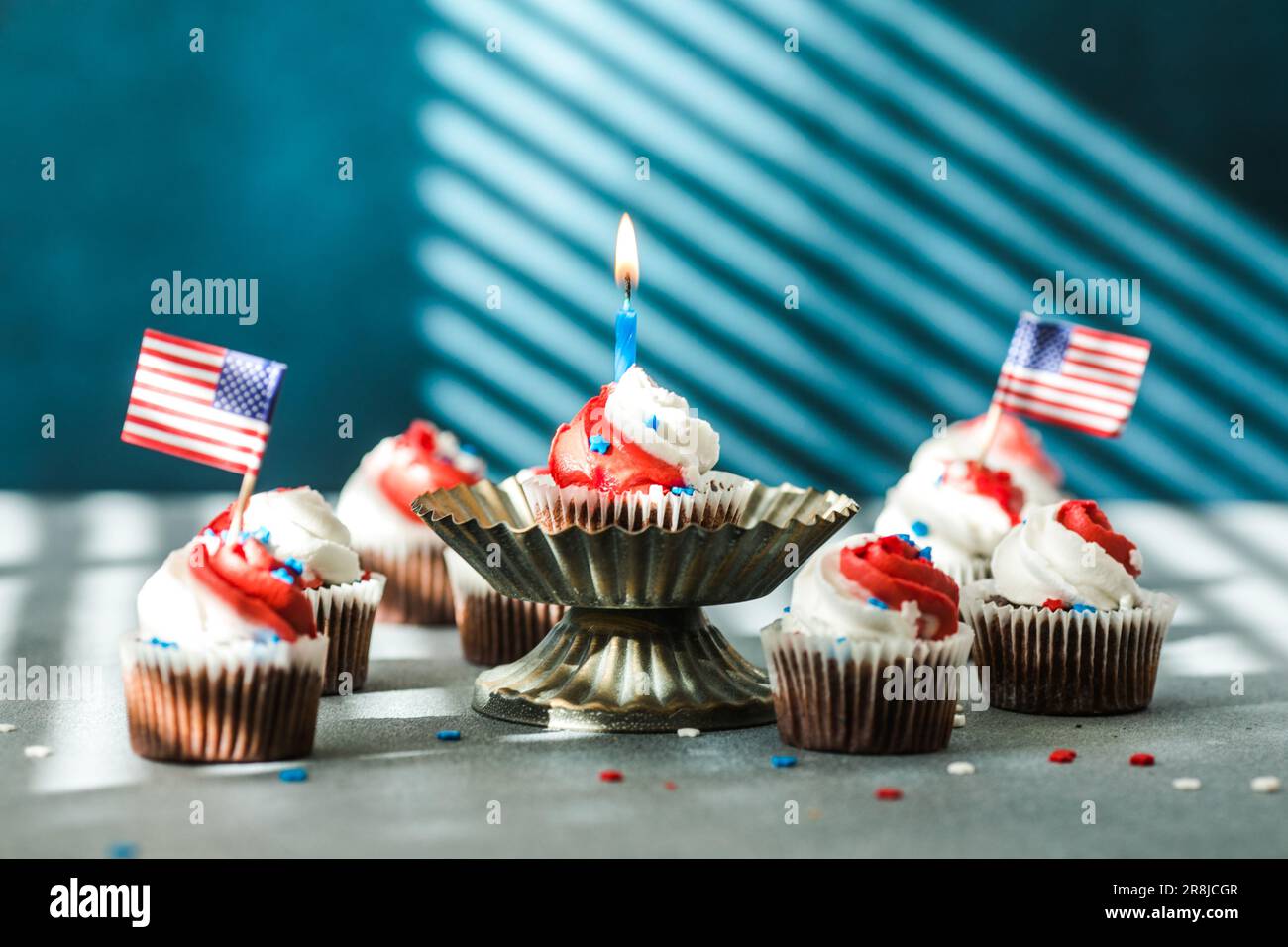 Independence Day Fourth of July USA American patriotic party with ...