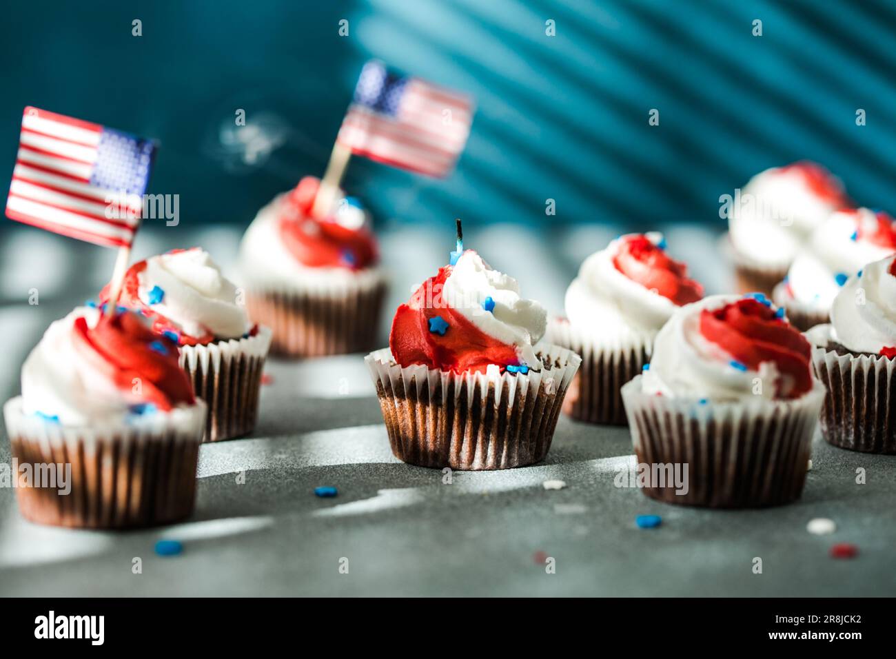Independence Day Fourth of July USA American patriotic party with ...