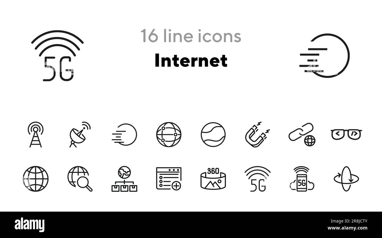 Internet connection moving data Stock Vector Images - Alamy