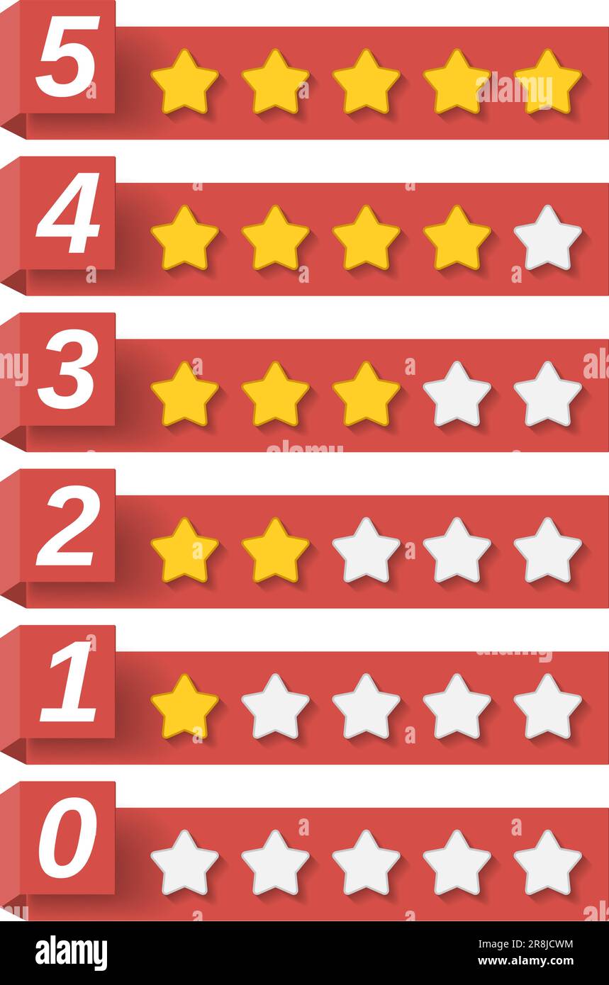 Rating stars set, vector eps10 illustration Stock Vector Image & Art ...