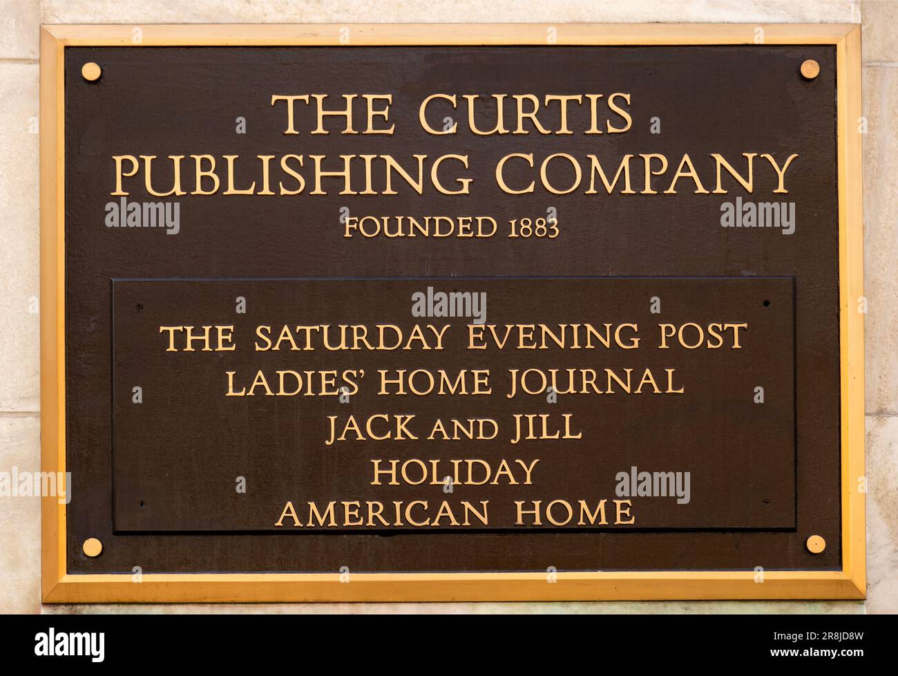 The curtis publishing company sign logo hi-res stock photography and ...