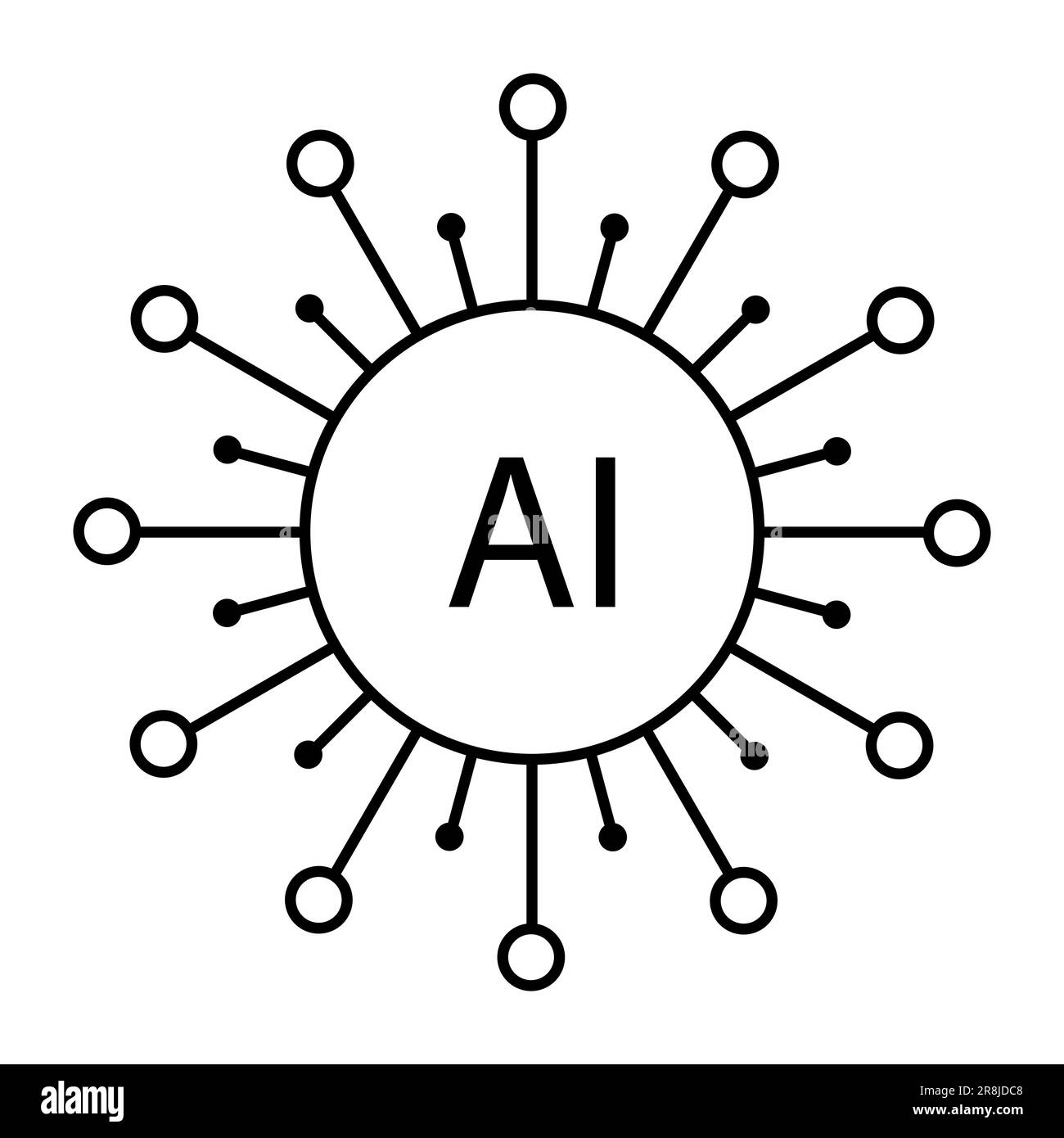Artificial intelligence line icon. Design can use for web and mobile ...