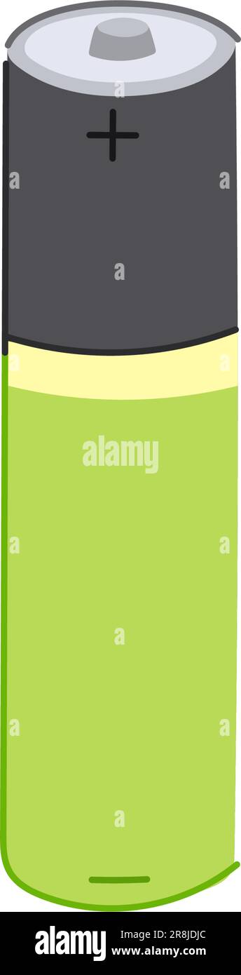 full battery energy cartoon vector illustration Stock Vector Image ...