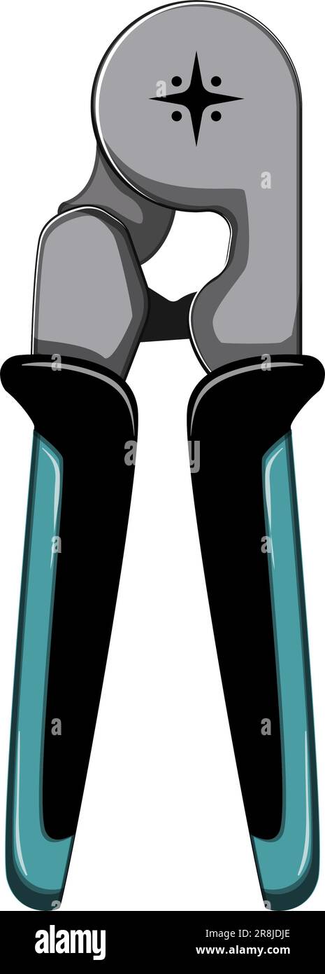 industry crimper tool cartoon vector illustration Stock Vector Image ...