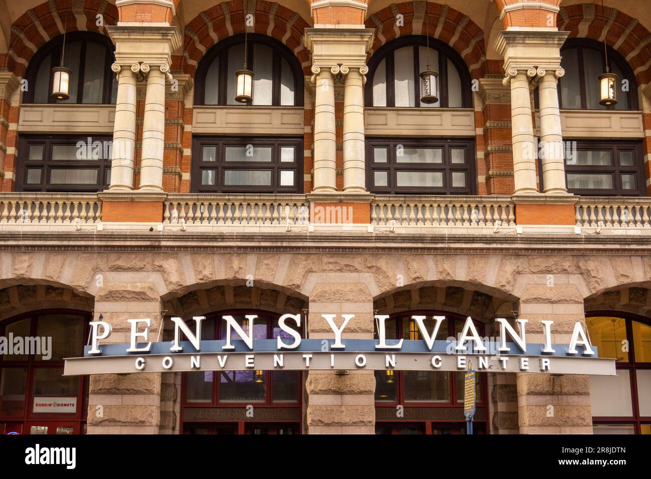Pennsylvania convention center entrance in Philadelphia PA Stock Photo ...