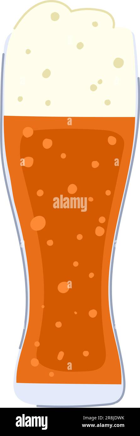 Light Beer Glass Cartoon Vector Illustration Stock Vector Image And Art Alamy