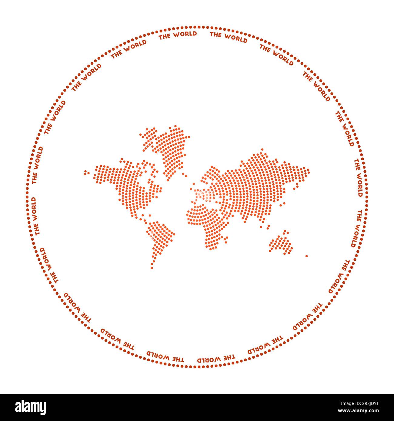Dotted World Map Icon