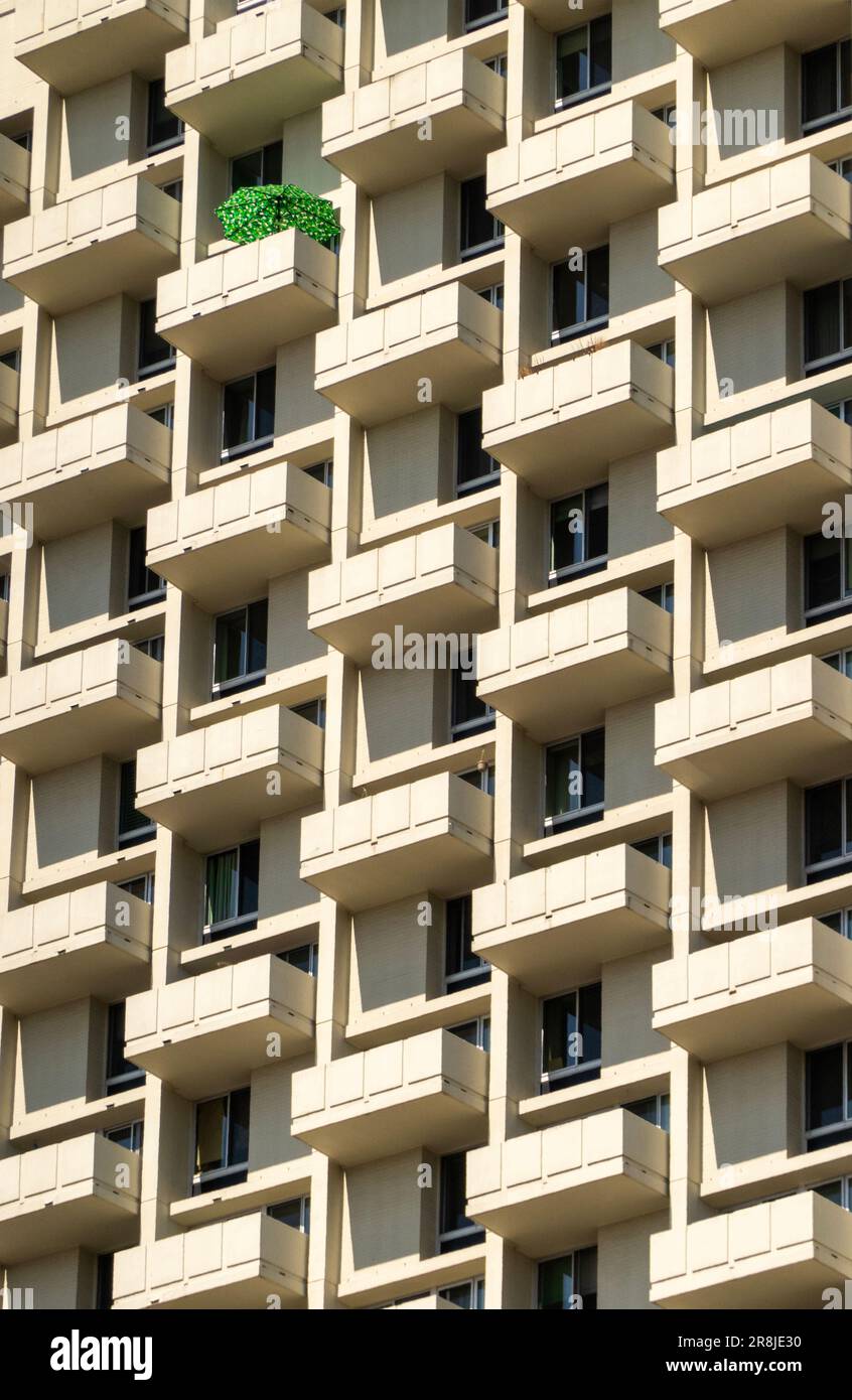 Opened windows on the modern building Stock Photo - Alamy