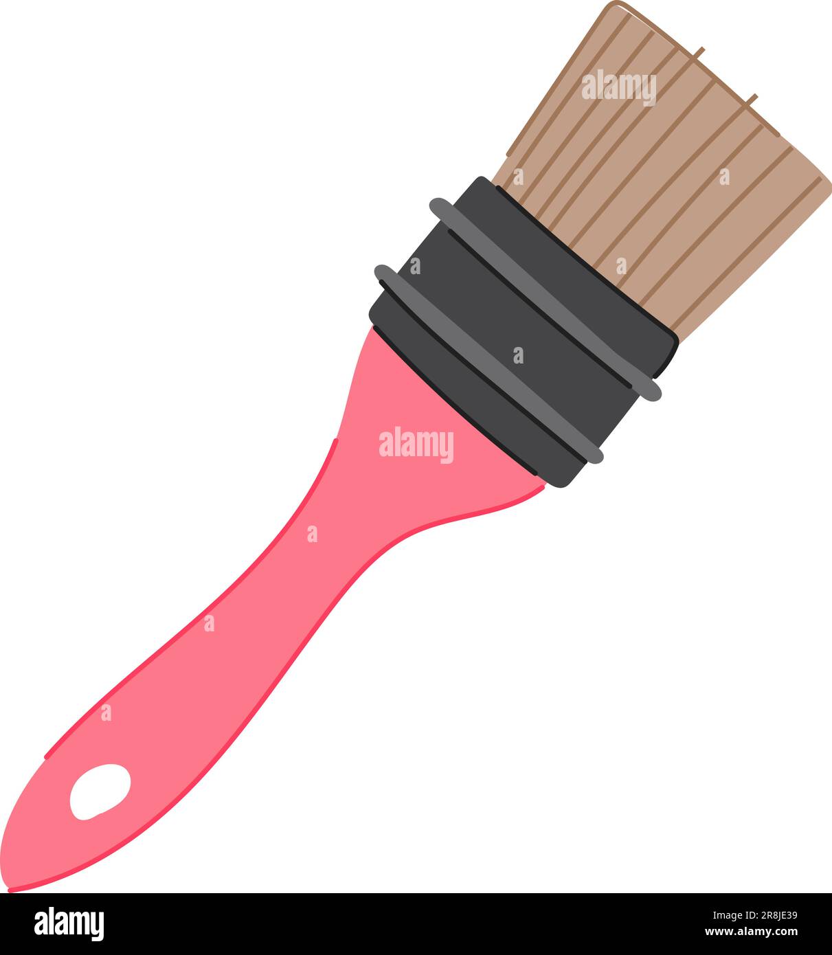 object brush paint tool cartoon vector illustration Stock Vector Image ...