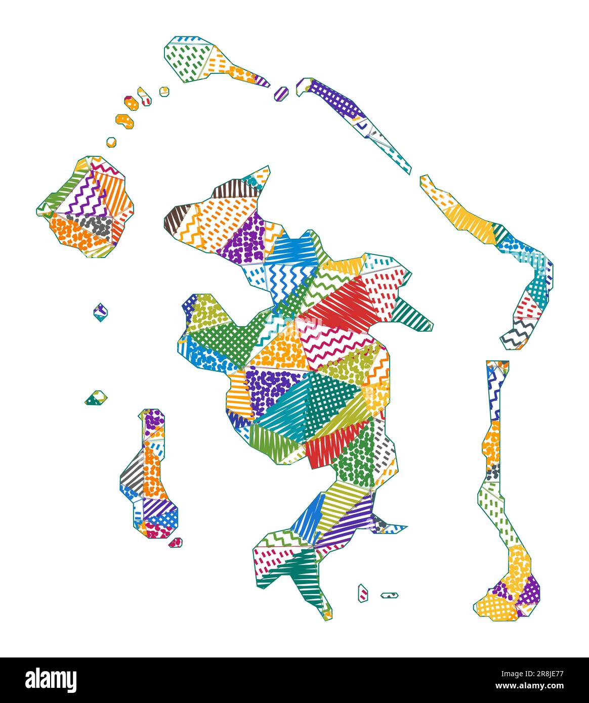Island bora bora map hi-res stock photography and images - Alamy