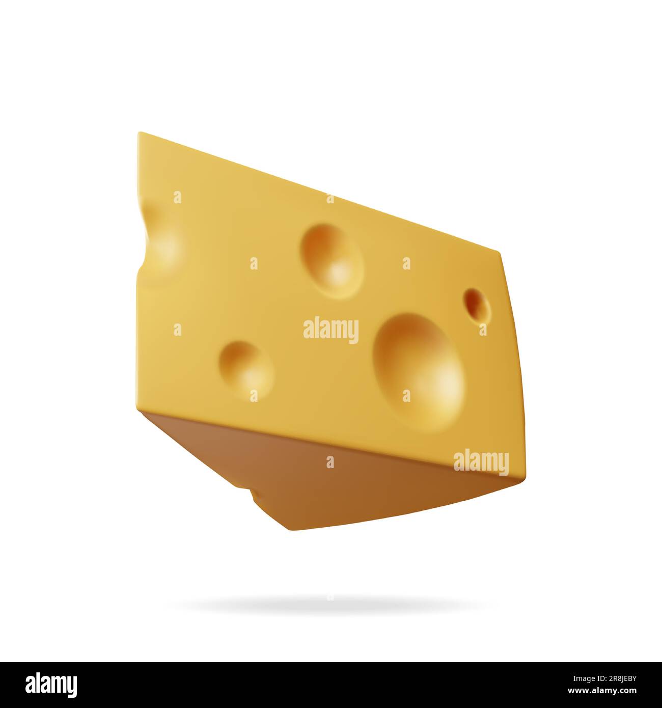 3D Triangular Piece of Cheese Stock Vector Image & Art - Alamy