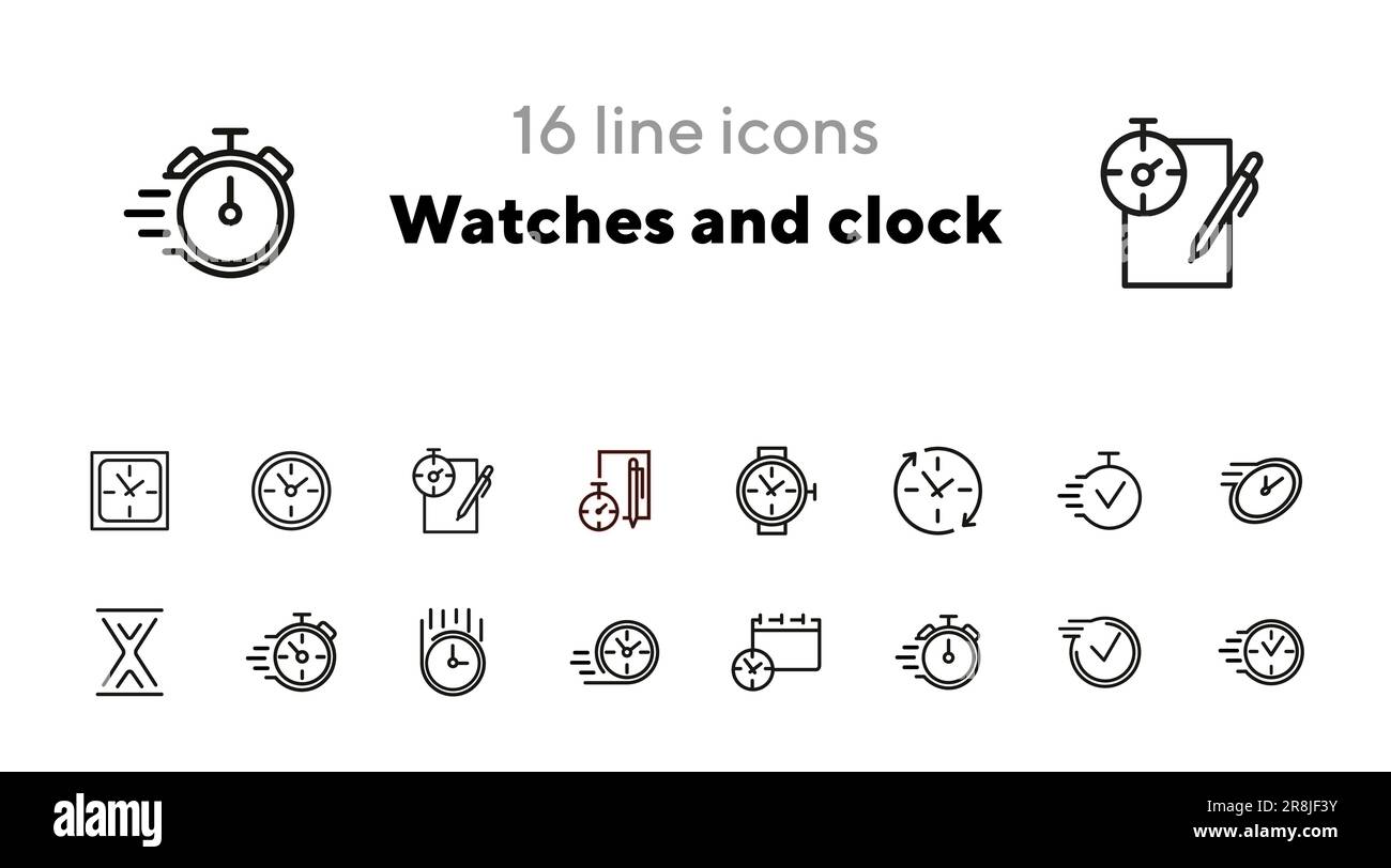 Measuring watches Cut Out Stock Images & Pictures - Alamy