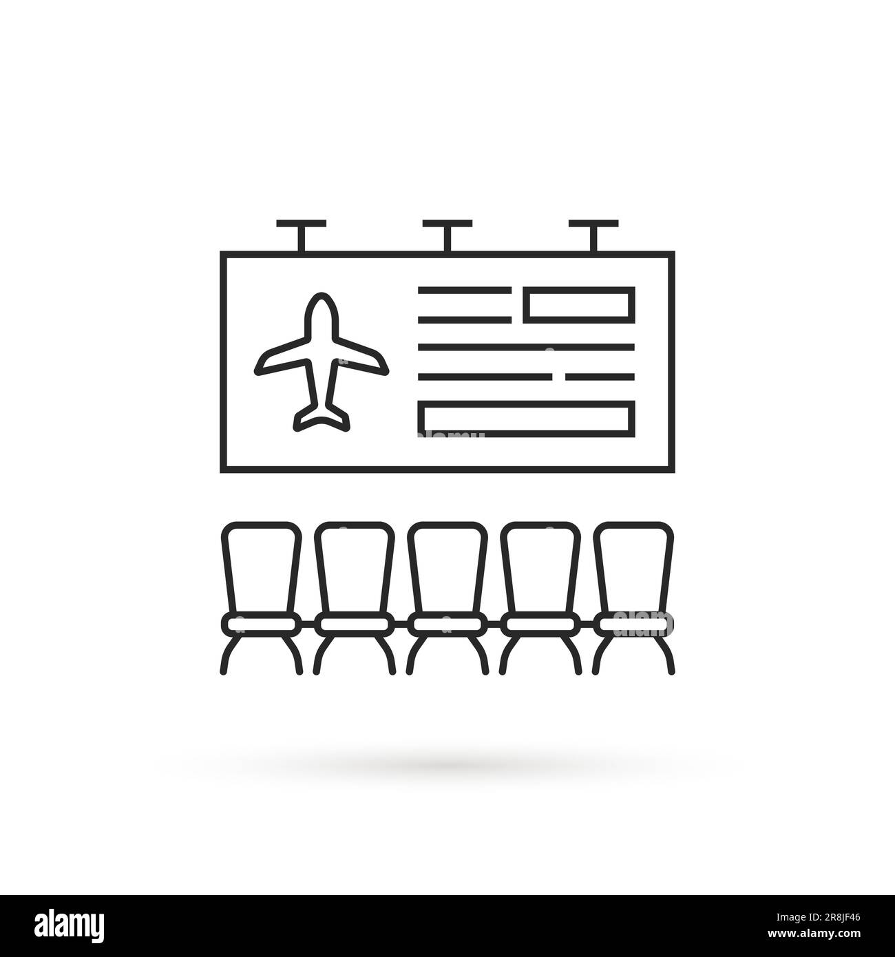 Airport terminal waiting room lounge Cut Out Stock Images & Pictures ...