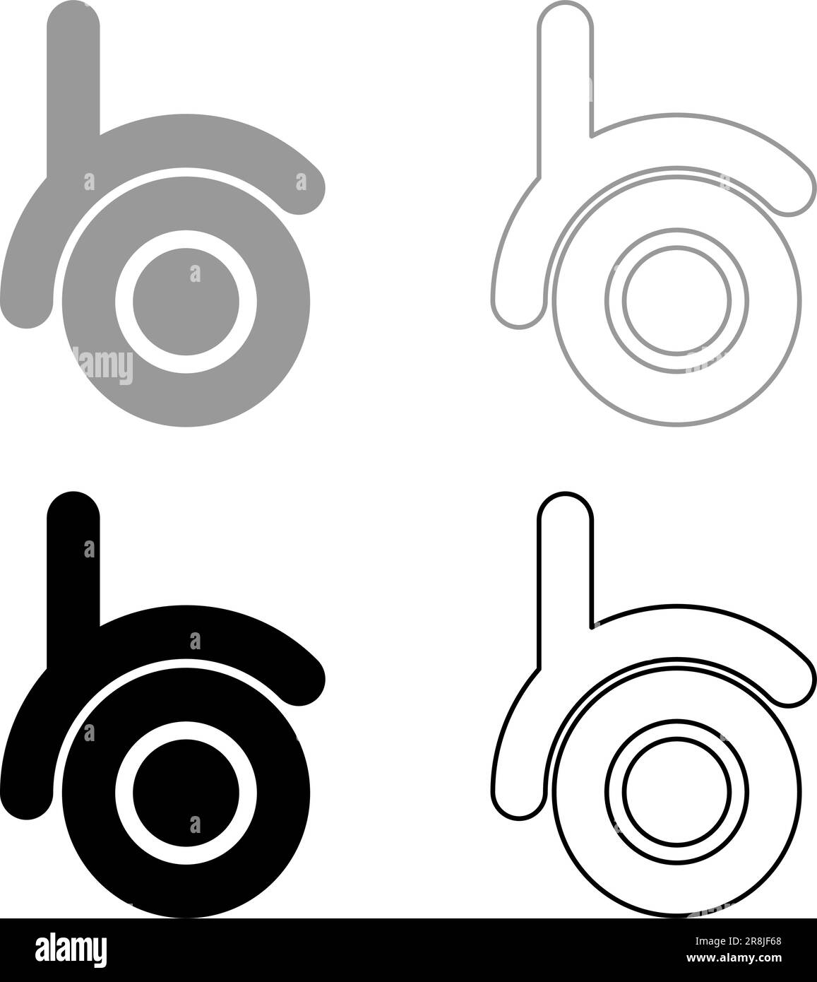 Caster set Stock Vector Images - Alamy