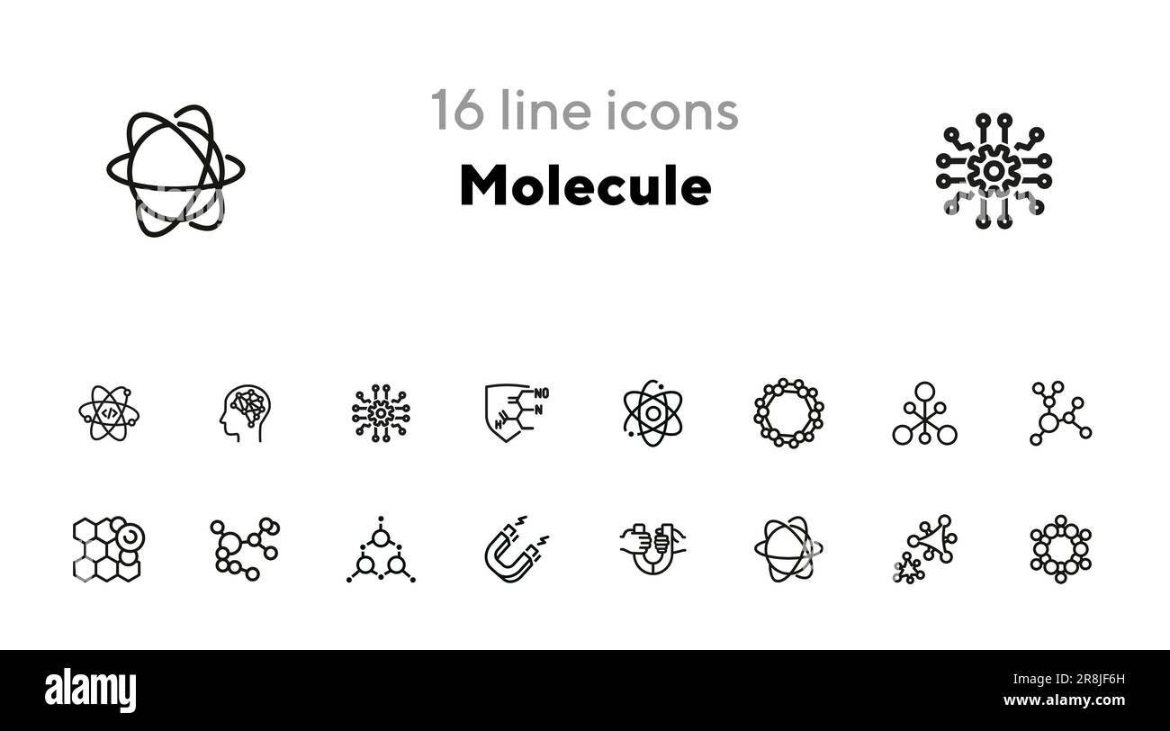 Molecule research icon simple hi-res stock photography and images - Alamy