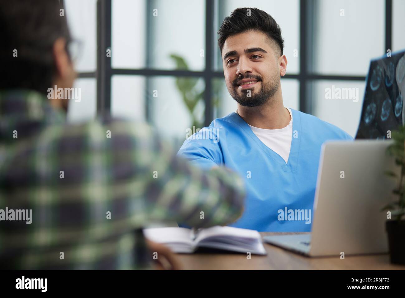 Skeleton bone examination medical care or cancer physical test in ...