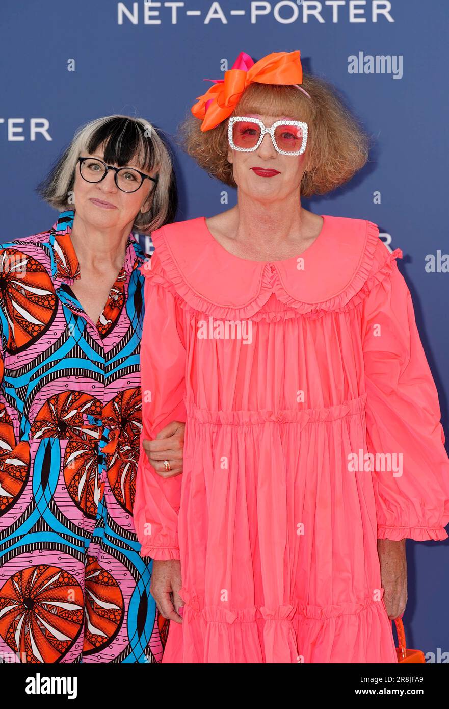 Philippa Perry (left) and Grayson Perry attends the Victoria & Albert ...