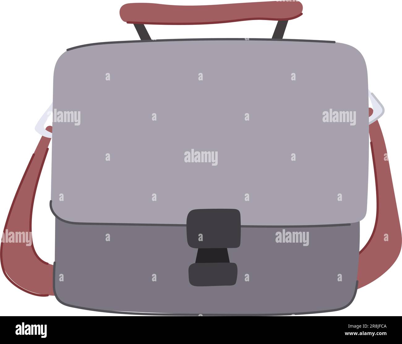 suitcase laptop bag cartoon vector illustration Stock Vector Image ...