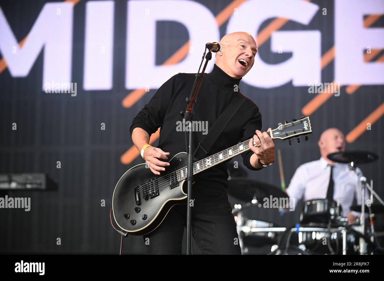 Scottish musician, singer-songwriter and record producer, Midge Ure ...