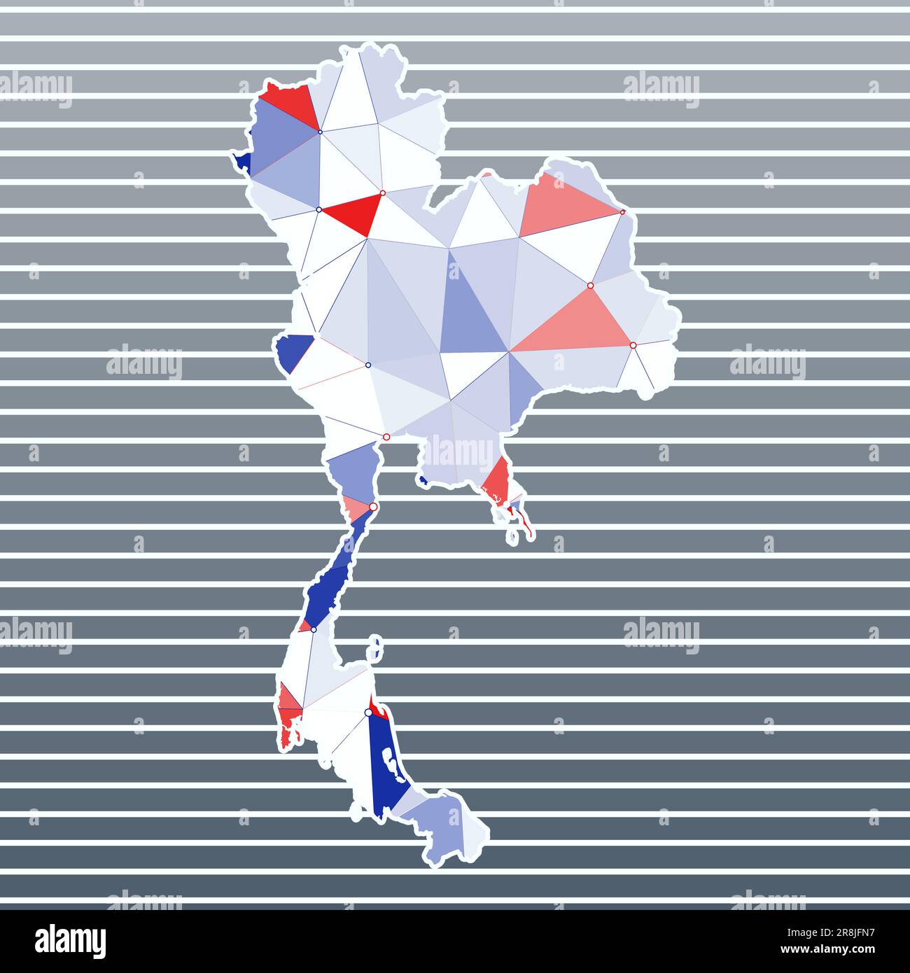 Thailand vector illustration. Thailand design on gradient stripes ...