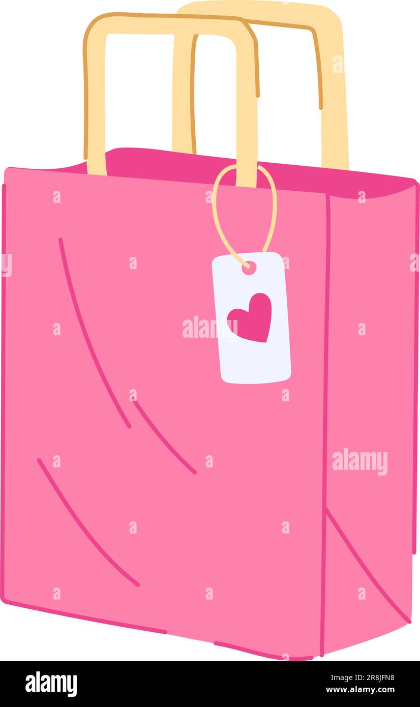 mockup paper bag cartoon vector illustration Stock Vector Image & Art ...