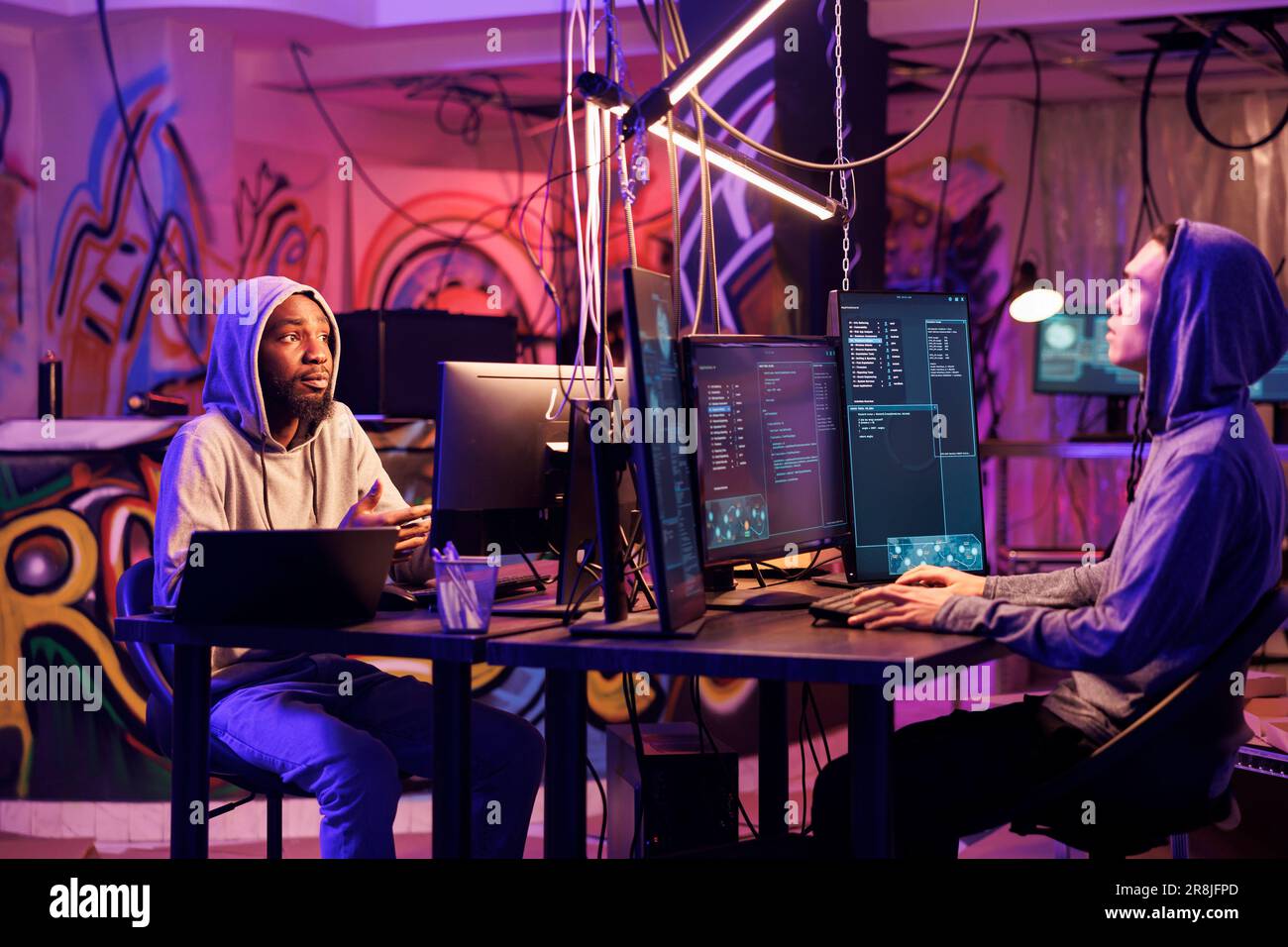 Internet Criminals Planning Cyberattack And Malicious Software