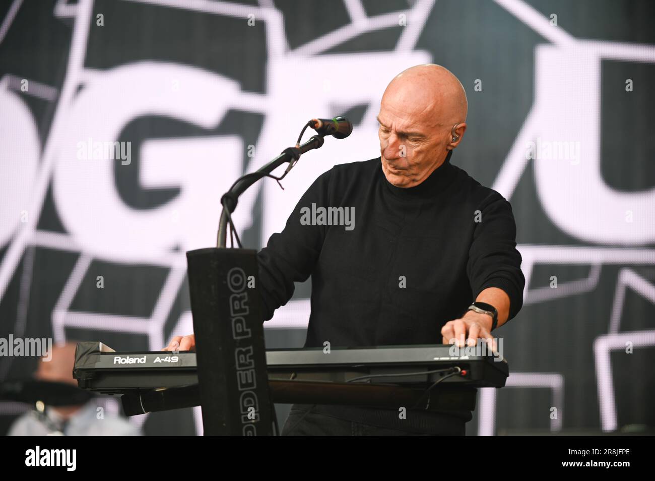 Scottish musician, singer-songwriter and record producer, Midge Ure ...