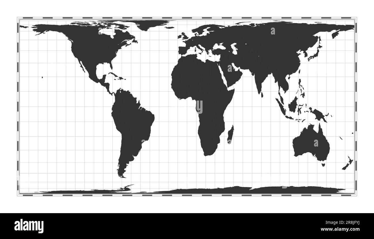 Vector World Map Projection