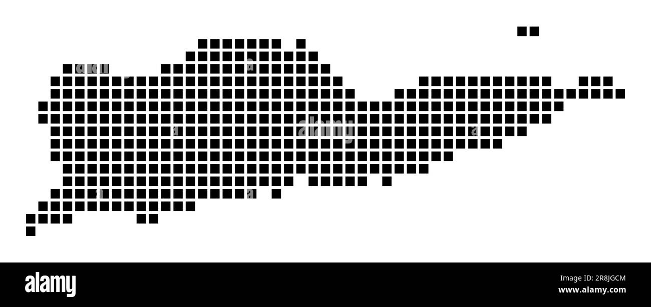 Saint Croix map. Map of Saint Croix in dotted style. Borders of the ...