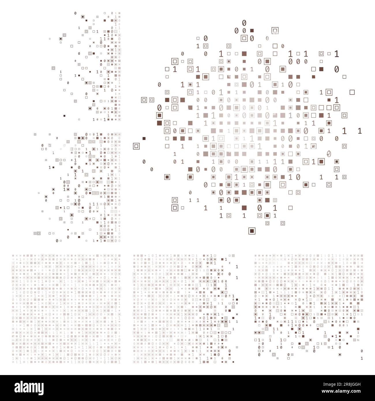 Abstract matrix numbers background Cut Out Stock Images & Pictures - Alamy