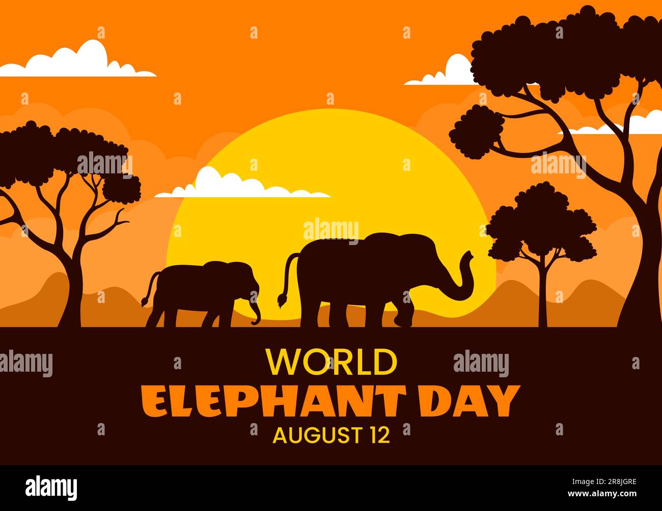 Elephant conservation efforts Stock Vector Images - Alamy