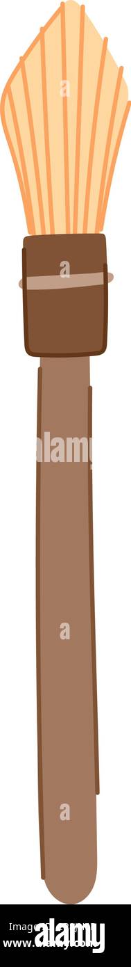 color brush paint tool cartoon vector illustration Stock Vector Image ...