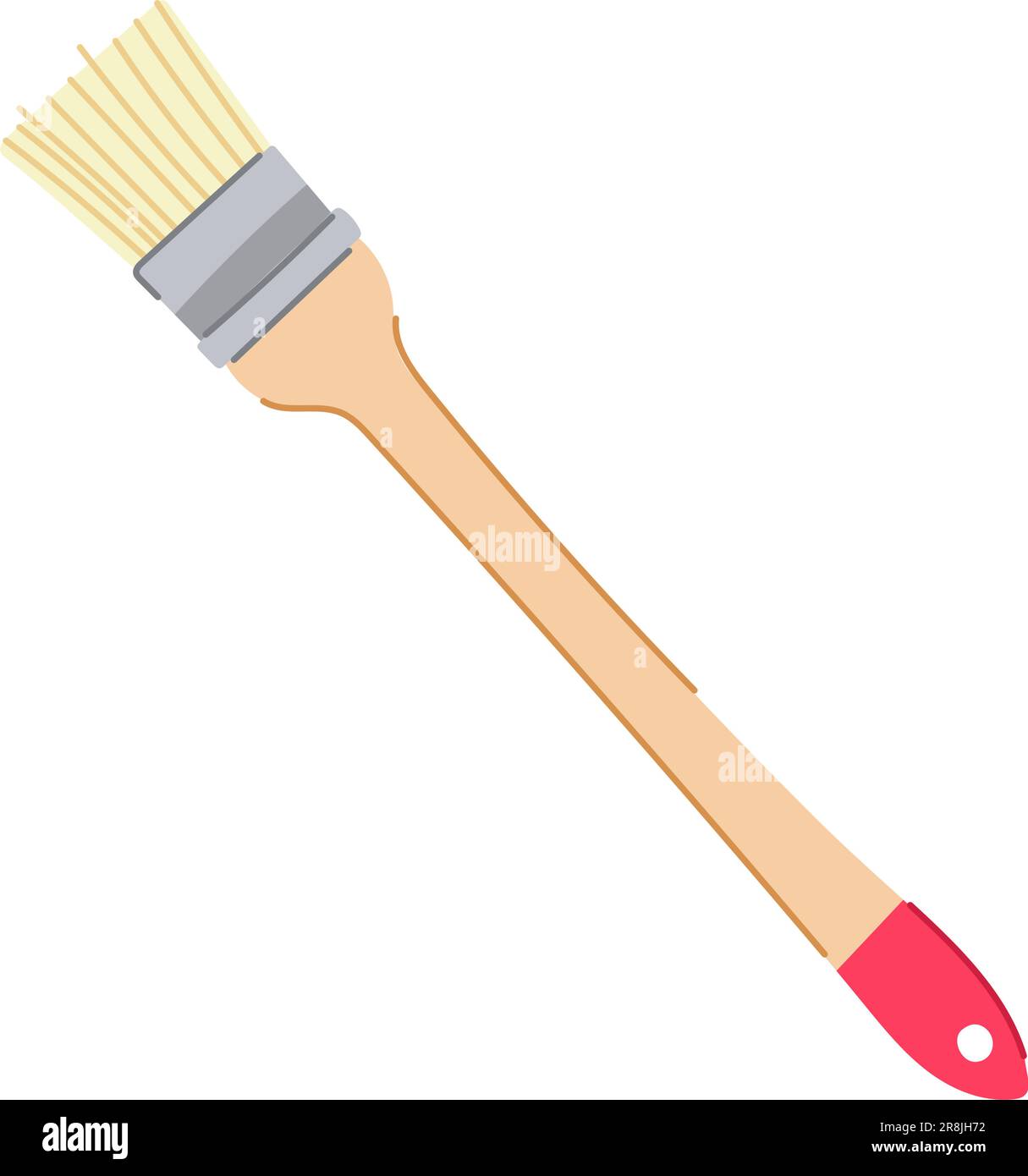 work brush paint tool cartoon vector illustration Stock Vector Image ...