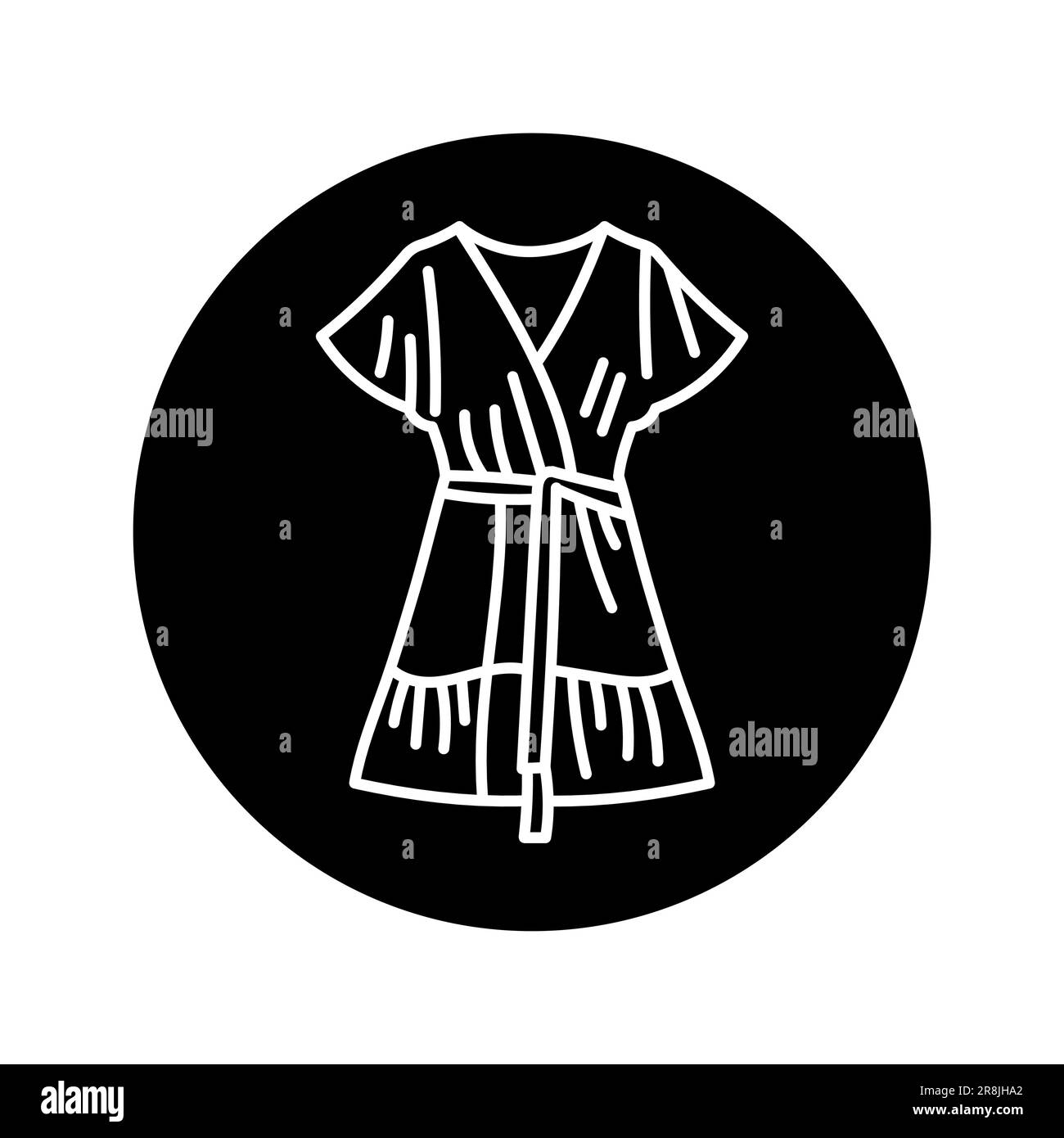 Dress with a smell black line icon. Pictogram for web page, mobile app ...