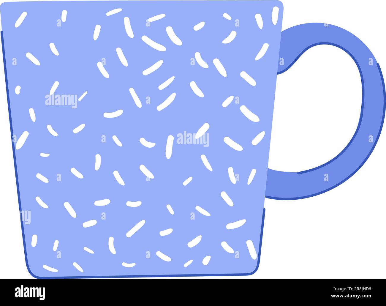 mug cup ceramic cartoon vector illustration Stock Vector Image & Art ...