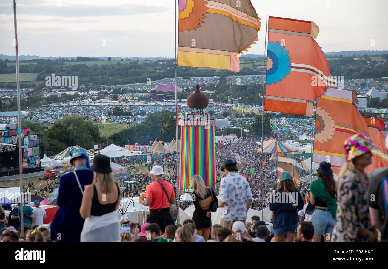 Glastonbury 2023 sign hi-res stock photography and images - Alamy