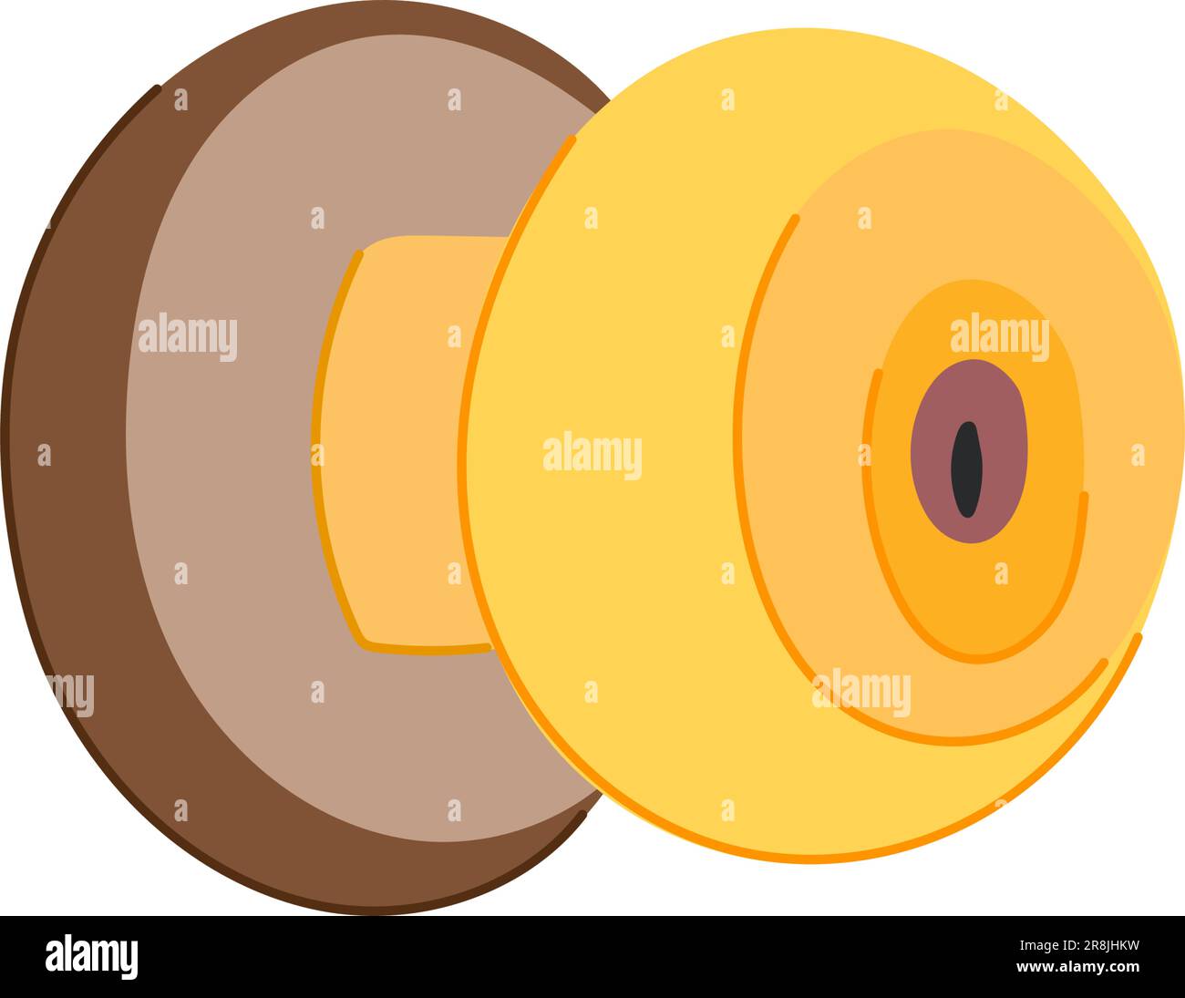 knob door handle cartoon vector illustration Stock Vector Image & Art ...