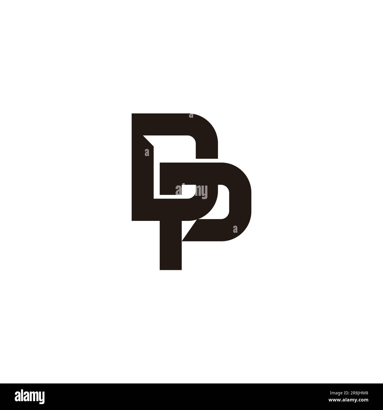 letter dp geometric overlap logo vector Stock Vector Image & Art - Alamy