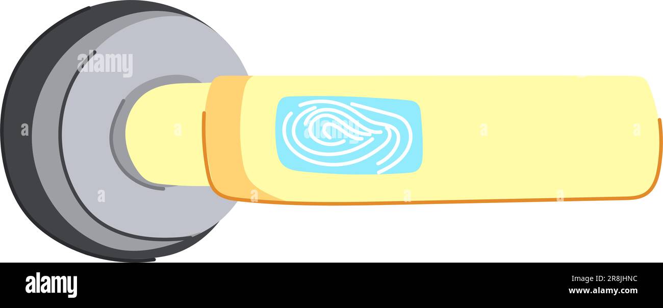metal door handle cartoon vector illustration Stock Vector Image & Art ...
