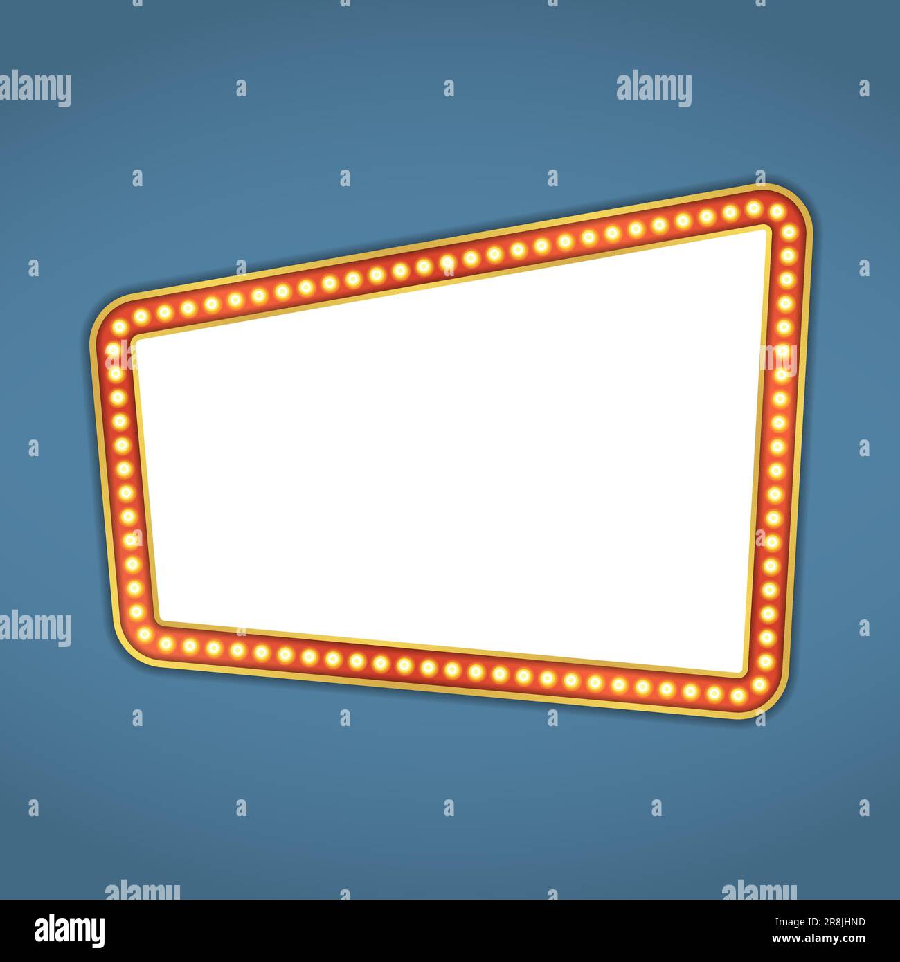 Retro banner with lights, vector eps10 illustration Stock Vector Image ...