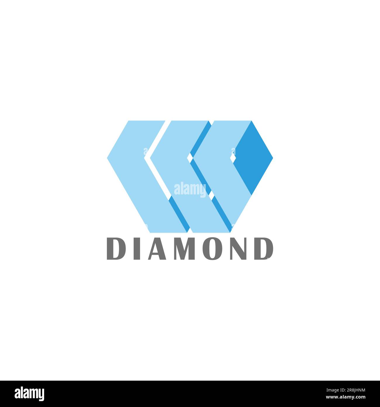 diamond arrows geometric shadow logo vector Stock Vector Image & Art ...
