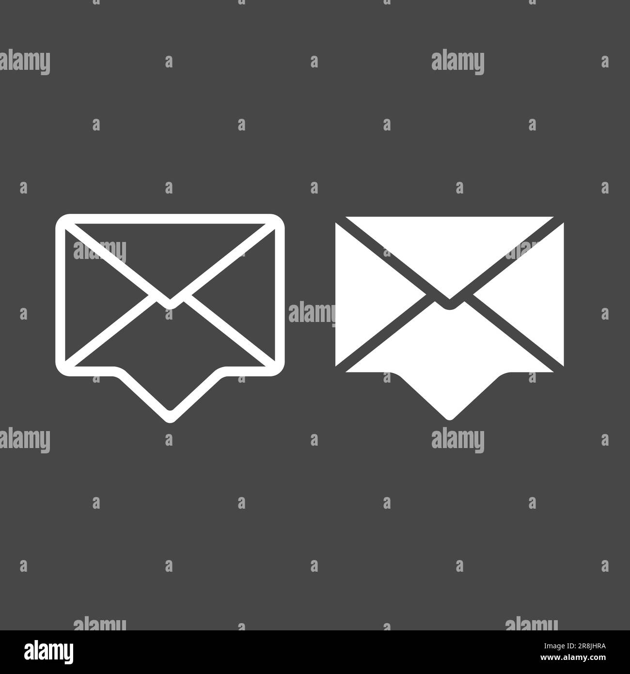 Envelopes icons, vector eps10 illustration Stock Vector Image & Art - Alamy