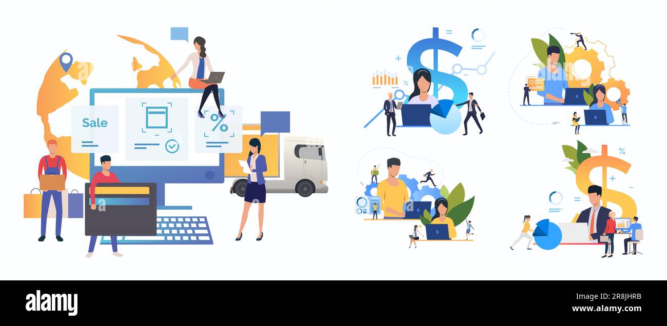 Profit analysis set Stock Vector Image & Art - Alamy